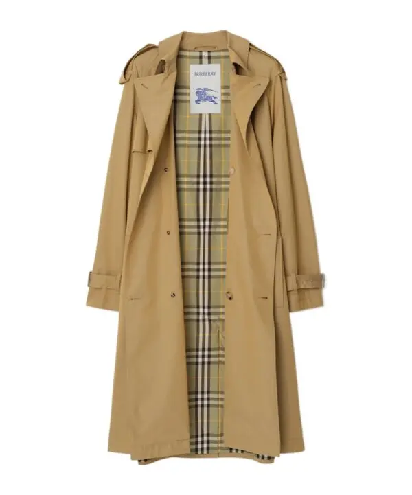 Burberry Double Breasted Belted Trench Coat