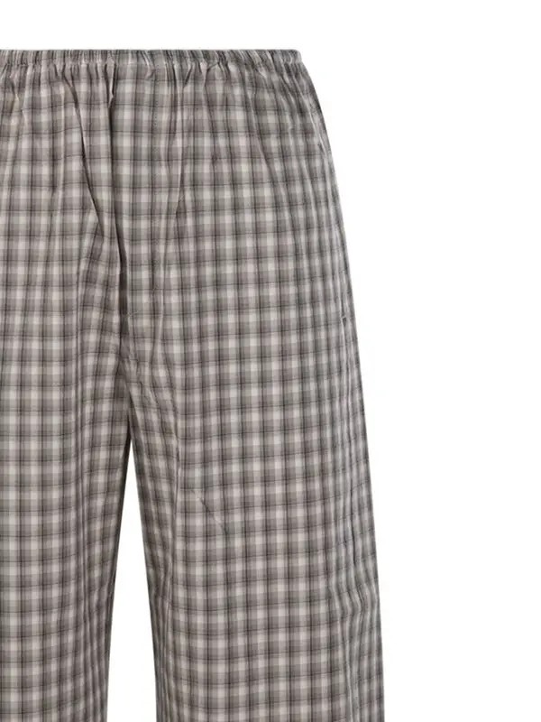 Nanushka Yayoi Gingham Wide-leg Pants