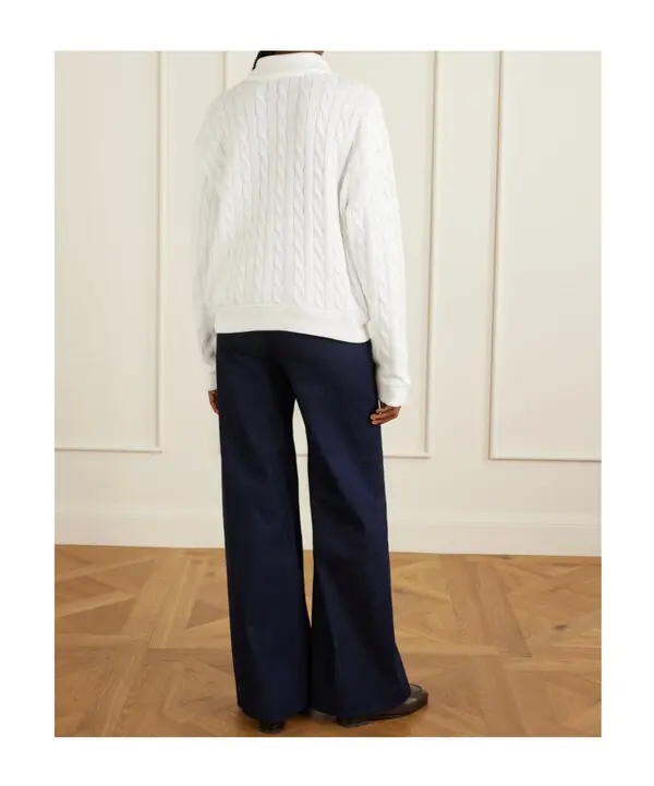 Polo Ralph Lauren Cable Knit Sweater With Embroidered Pony Logo