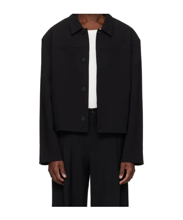 ENTIRE STUDIOS Craft Cropped Jacket - Black