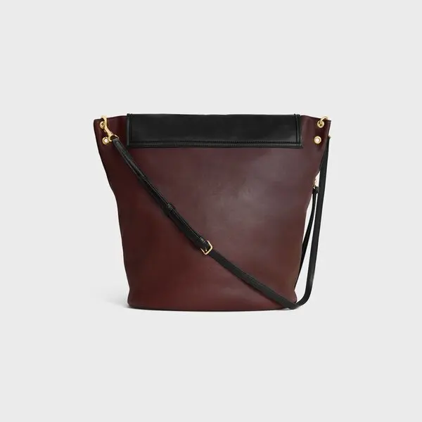 Celine Bucket Soft Triomphe In Supple Shiny Lambskin