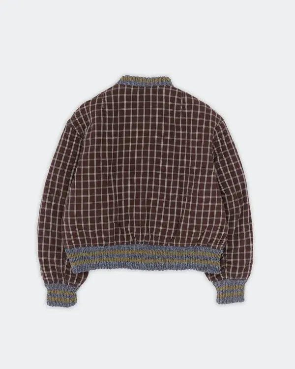 Story Mfg. Embroidered Reversible Bomber Jacket - Gray | Editorialist
