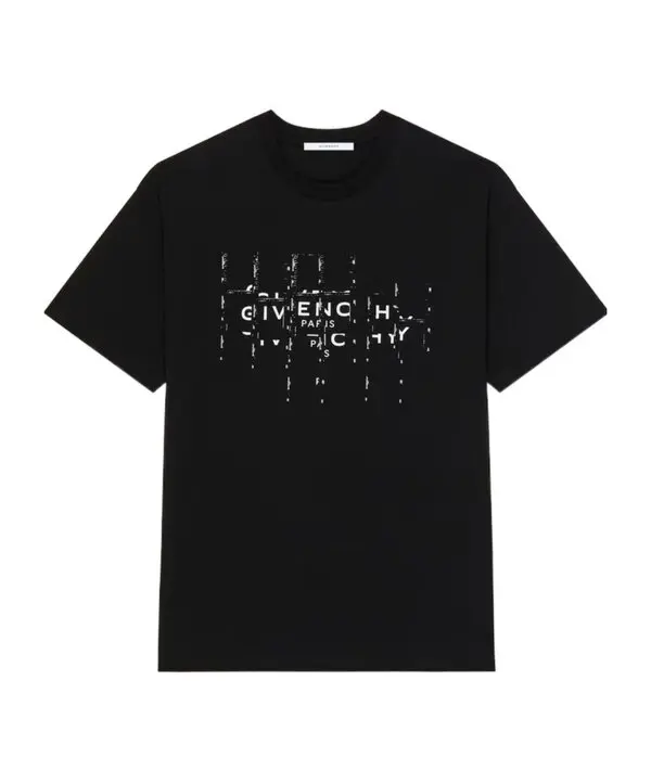 Givenchy Logo Printed Crewneck T-shirt - Black