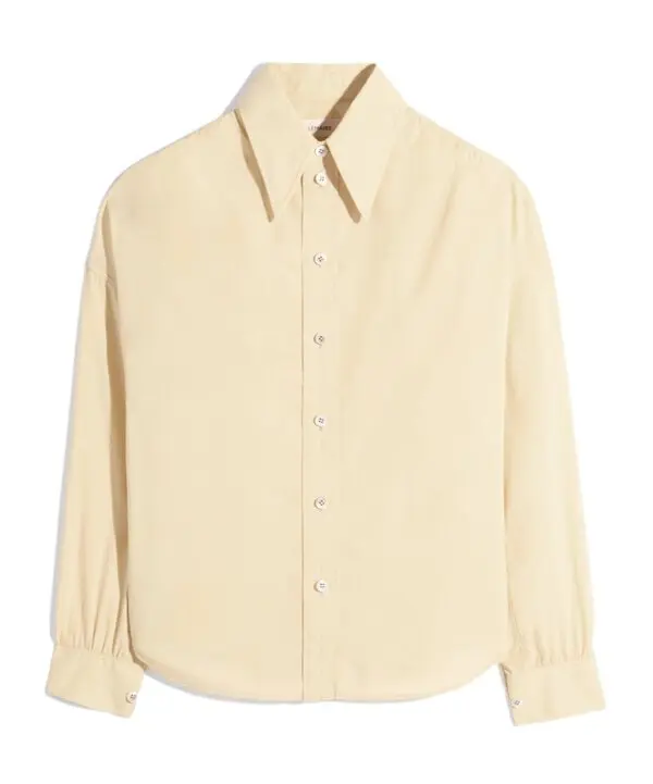 LEMAIRE Pointed-collar Button-up Shirt - Ice Apricot