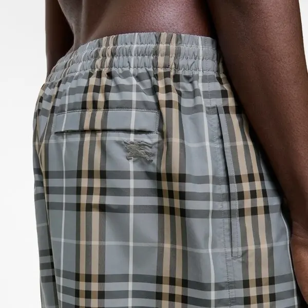 Burberry Checked Straight-hem Swim Shorts