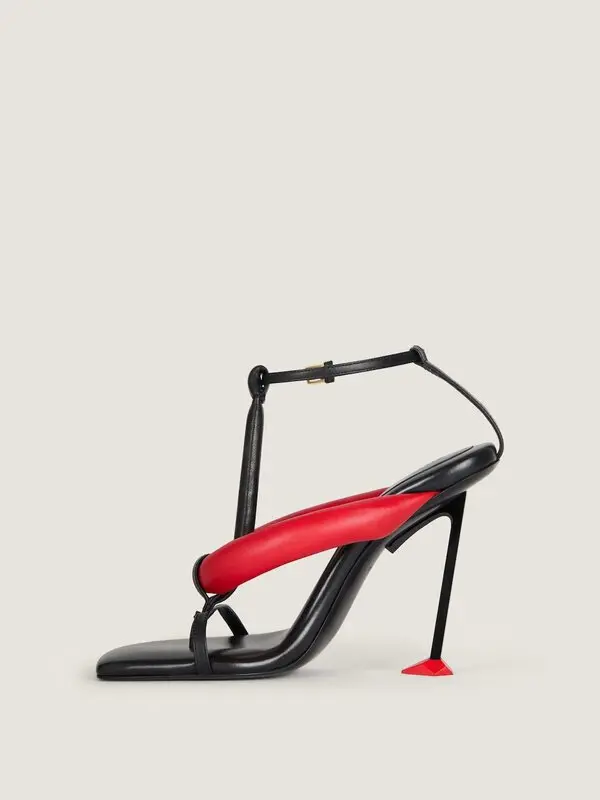 Givenchy Boudoir Heeled Sandals - Black/red