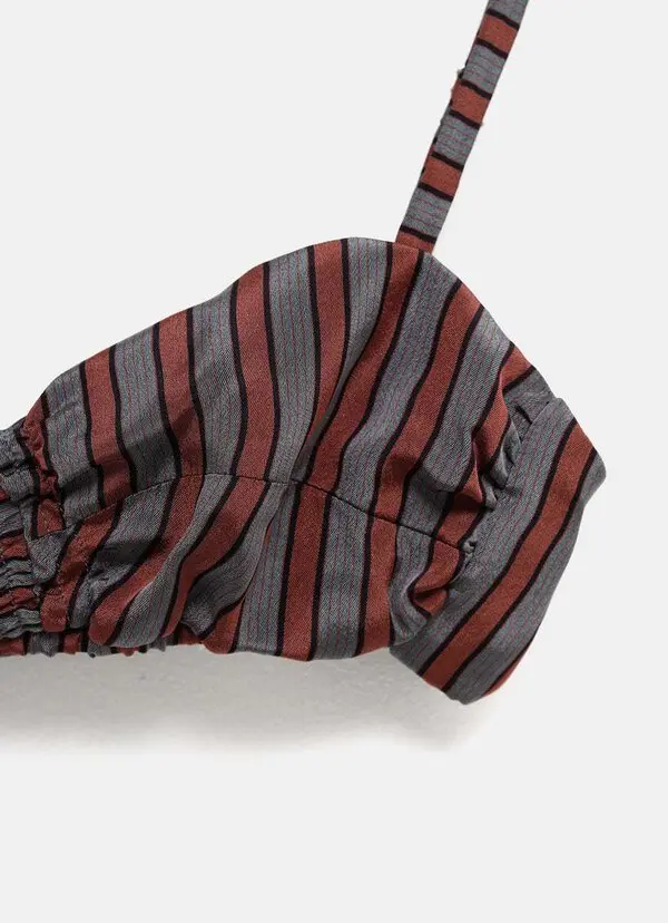 Dries Van Noten Striped Bra Top