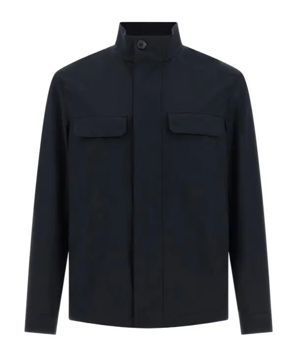 Zegna Stand Collar Jacket - Black