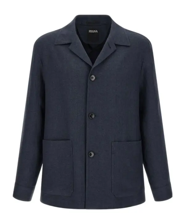 Zegna Alpe Shirt-collar Jacket - Black
