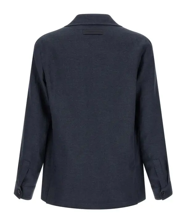 Zegna Alpe Shirt-collar Jacket - Black