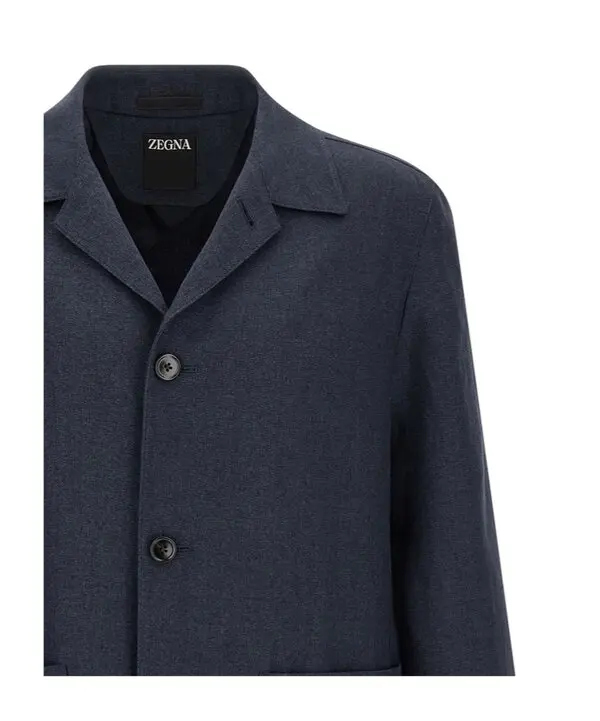 Zegna Alpe Shirt-collar Jacket - Black