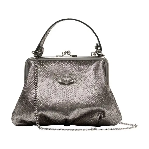 VIVIENNE WESTWOOD Granny Frame Purse - Gray