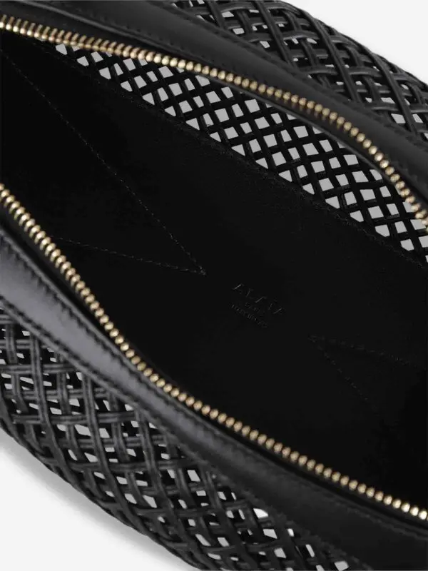 Alaïa Zippered Shoulder Bag - Black