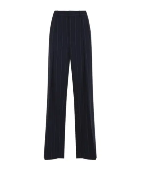 Polo Ralph Lauren Jody Wide Leg Pinstriped Trousers