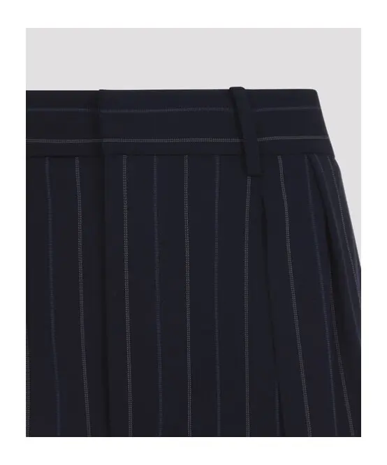 Polo Ralph Lauren Jody Wide Leg Pinstriped Trousers
