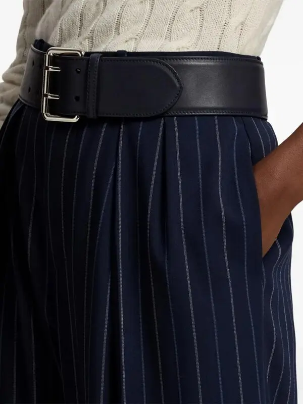 Polo Ralph Lauren Jody Wide Leg Pinstriped Trousers