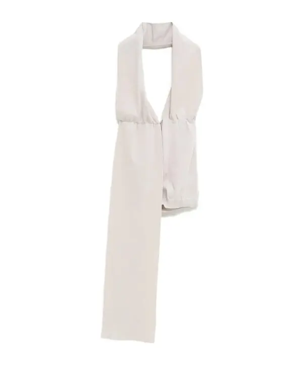 Paloma Wool Sleeveless Asymmetrical Top With Open Back - Grey