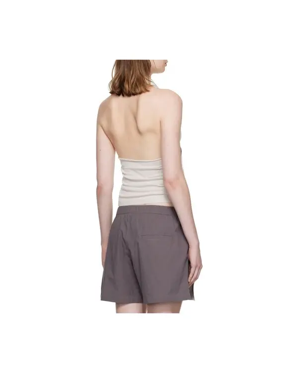 Paloma Wool Sleeveless Asymmetrical Top With Open Back - Grey