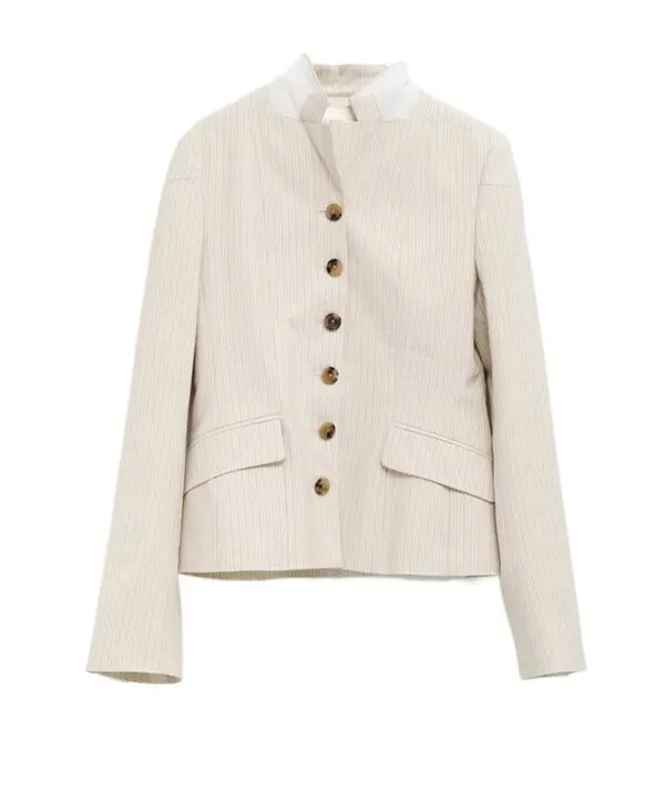 Dries Van Noten Single-breasted Jacket With Stripes