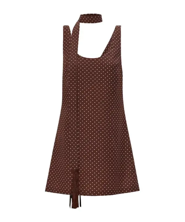 Posse Evie Polka-dot Mini Dress - Red
