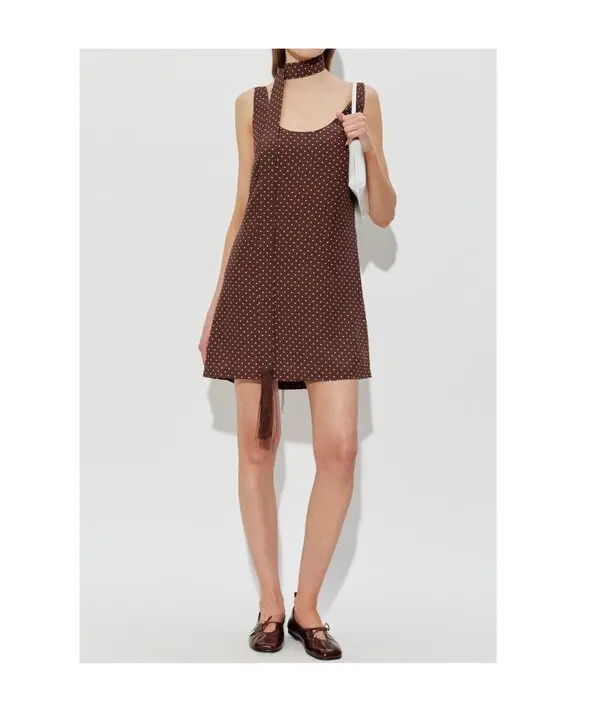 Posse Evie Polka-dot Mini Dress - Red