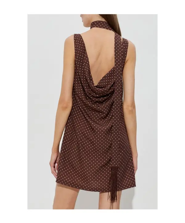 Posse Evie Polka-dot Mini Dress - Red