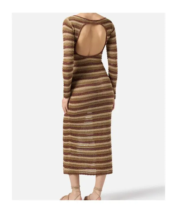 MC2 SAINT BARTH Robyn Striped Knitted Dress