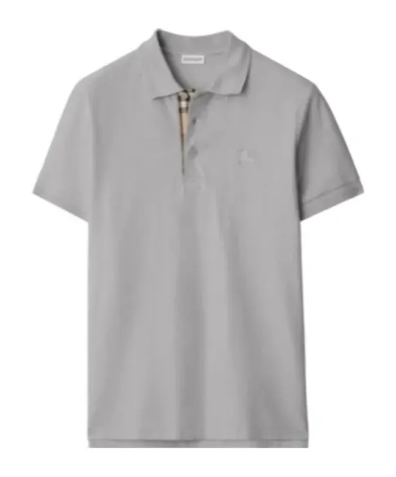 Burberry Cotton Polo Shirt - Gray