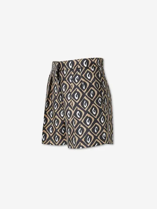 Max Mara Patterned Tailored Shorts