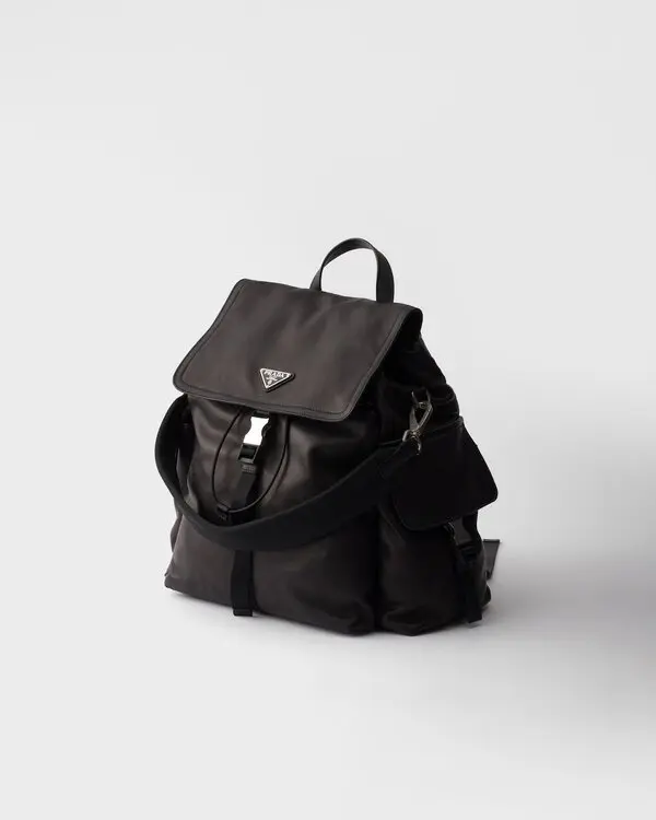 Prada Leather Backpack - Black