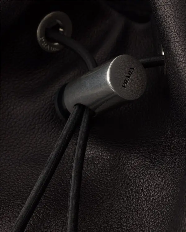 Prada Leather Backpack - Black
