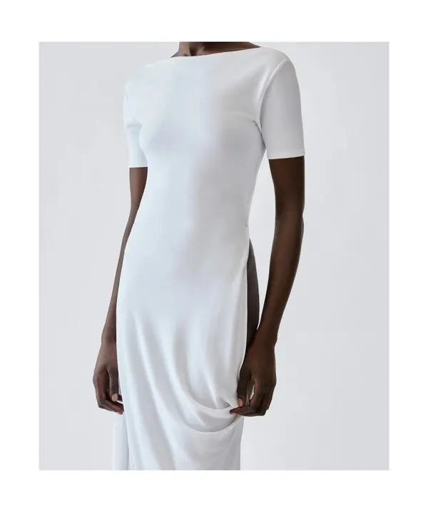 Jacquemus Asymmetrical Slit Maxi Dress