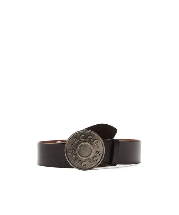 Acne Studios Belt With Logo Buckle - Black