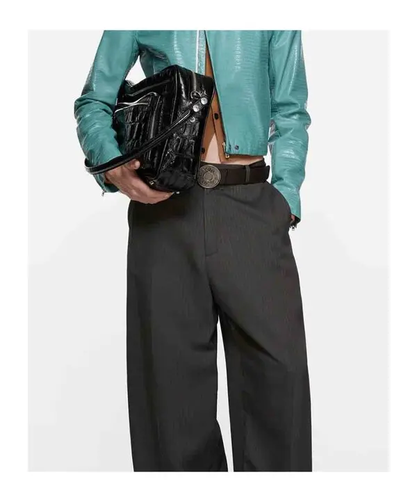 Acne Studios Belt With Logo Buckle - Black