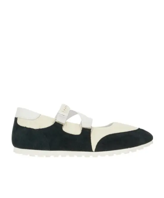 Marni Round-toe Low-top Sneakers - Black