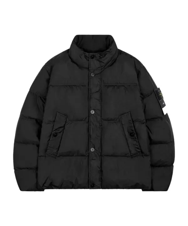 Stone Island Long-sleeved Down Jacket - Black