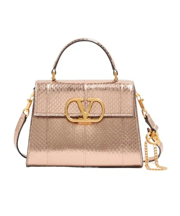 Valentino Garavani Flap Shoulder Bag With Top Handle - Pink