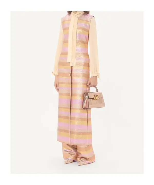 Valentino Garavani Flap Shoulder Bag With Top Handle - Pink