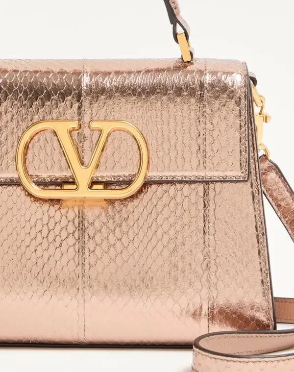 Valentino Garavani Flap Shoulder Bag With Top Handle - Pink