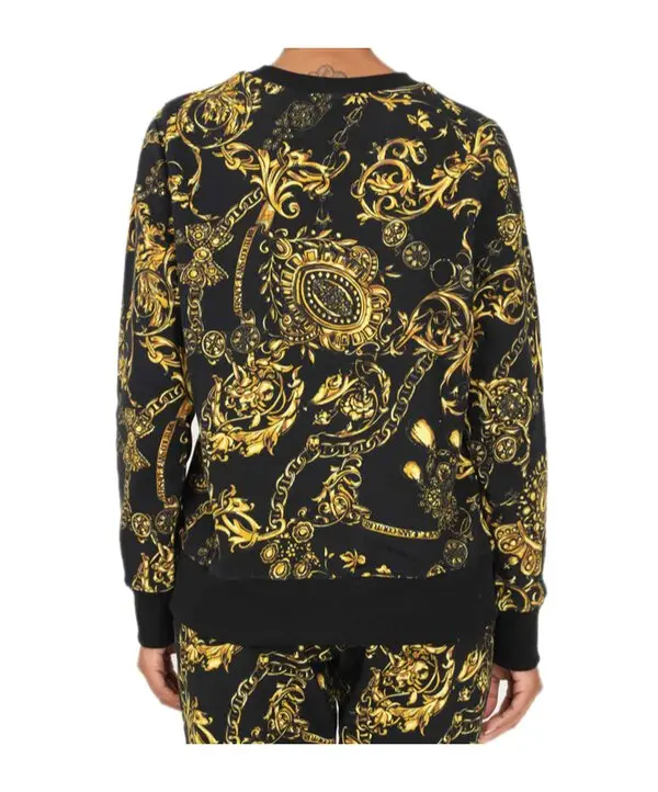 Versace Baroque Pattern Long Sleeve Sweatshirt