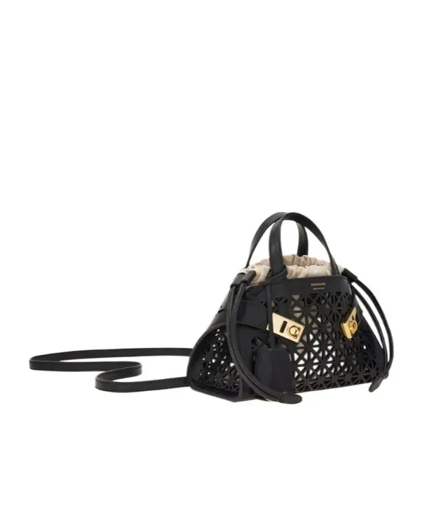 FERRAGAMO Hug Handbag - Black