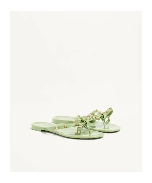 Valentino Garavani Rockstud Rubber Thong Sandals