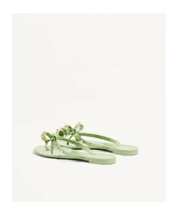 Valentino Garavani Rockstud Rubber Thong Sandals