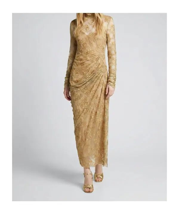Valentino Garavani Lace Long Sleeve Dress