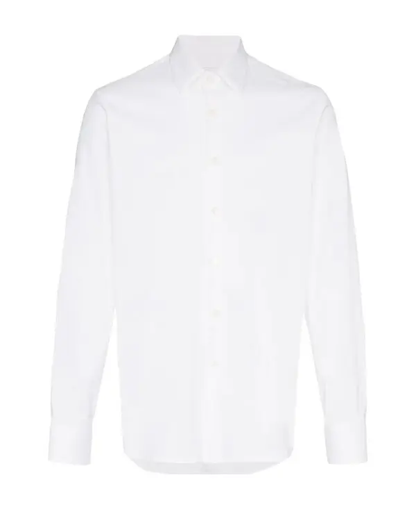 Prada Long Sleeved Buttoned Shirt - White