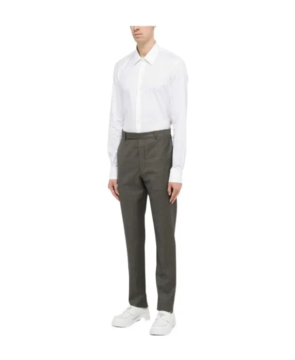Prada Long Sleeved Buttoned Shirt - White