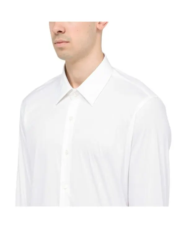 Prada Long Sleeved Buttoned Shirt - White