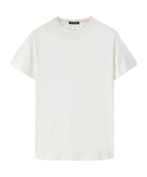 Loro Piana Short-sleeved Crewneck T-shirt - Optical White