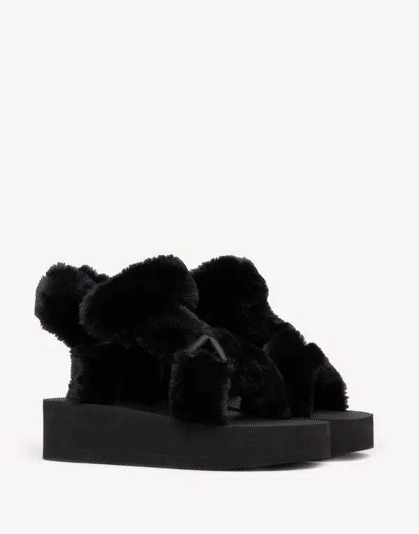 Red Valentino Logo Debossed Sandals