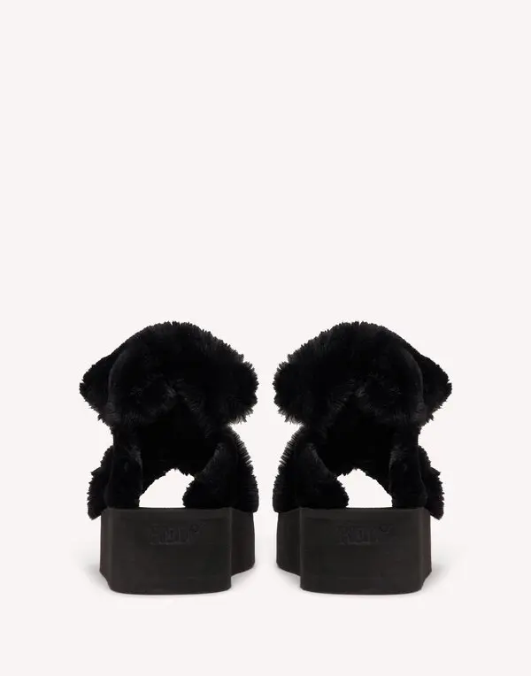 Red Valentino Logo Debossed Sandals